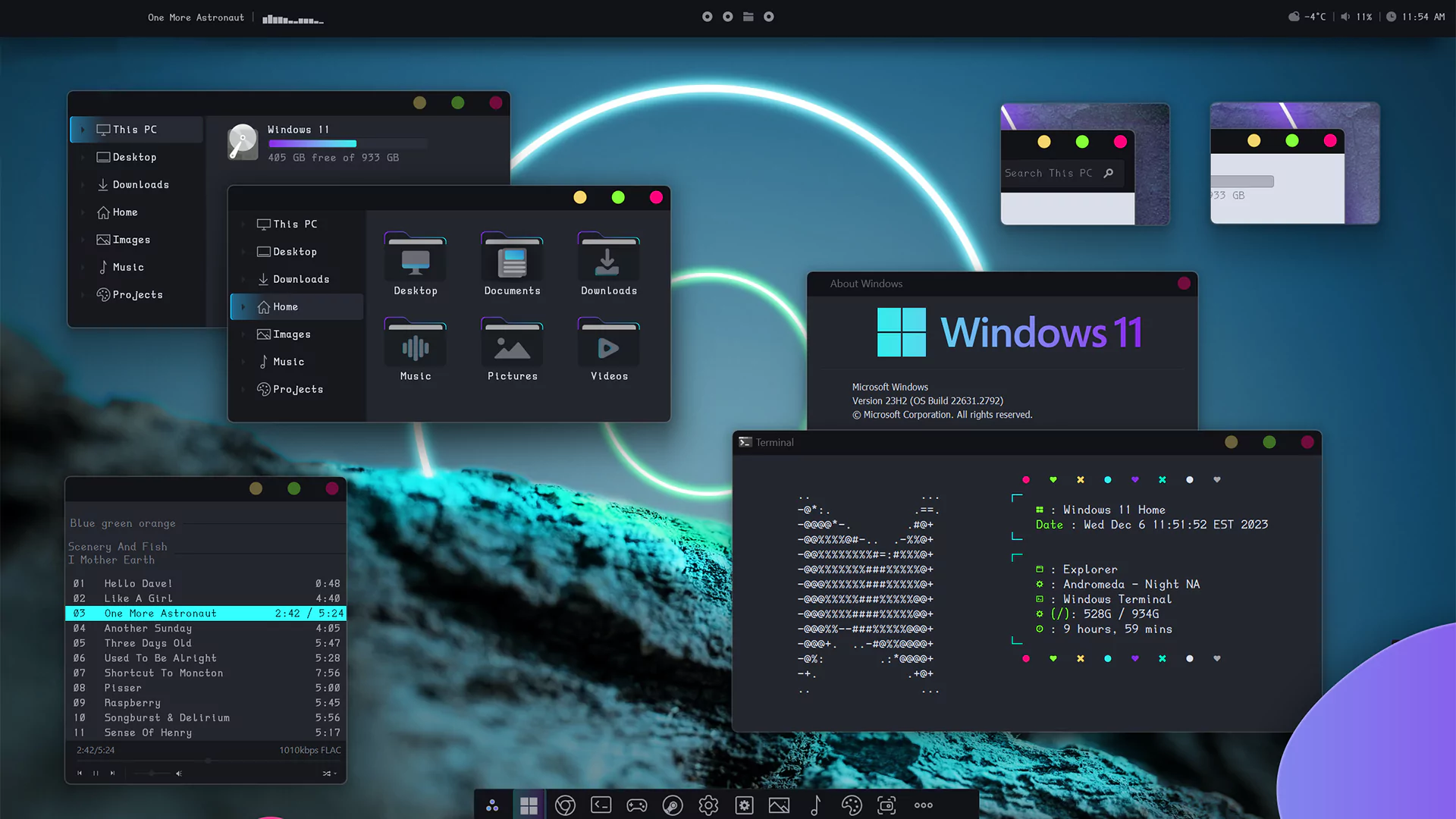 Andromeda Theme For Windows 11 Theme Pack