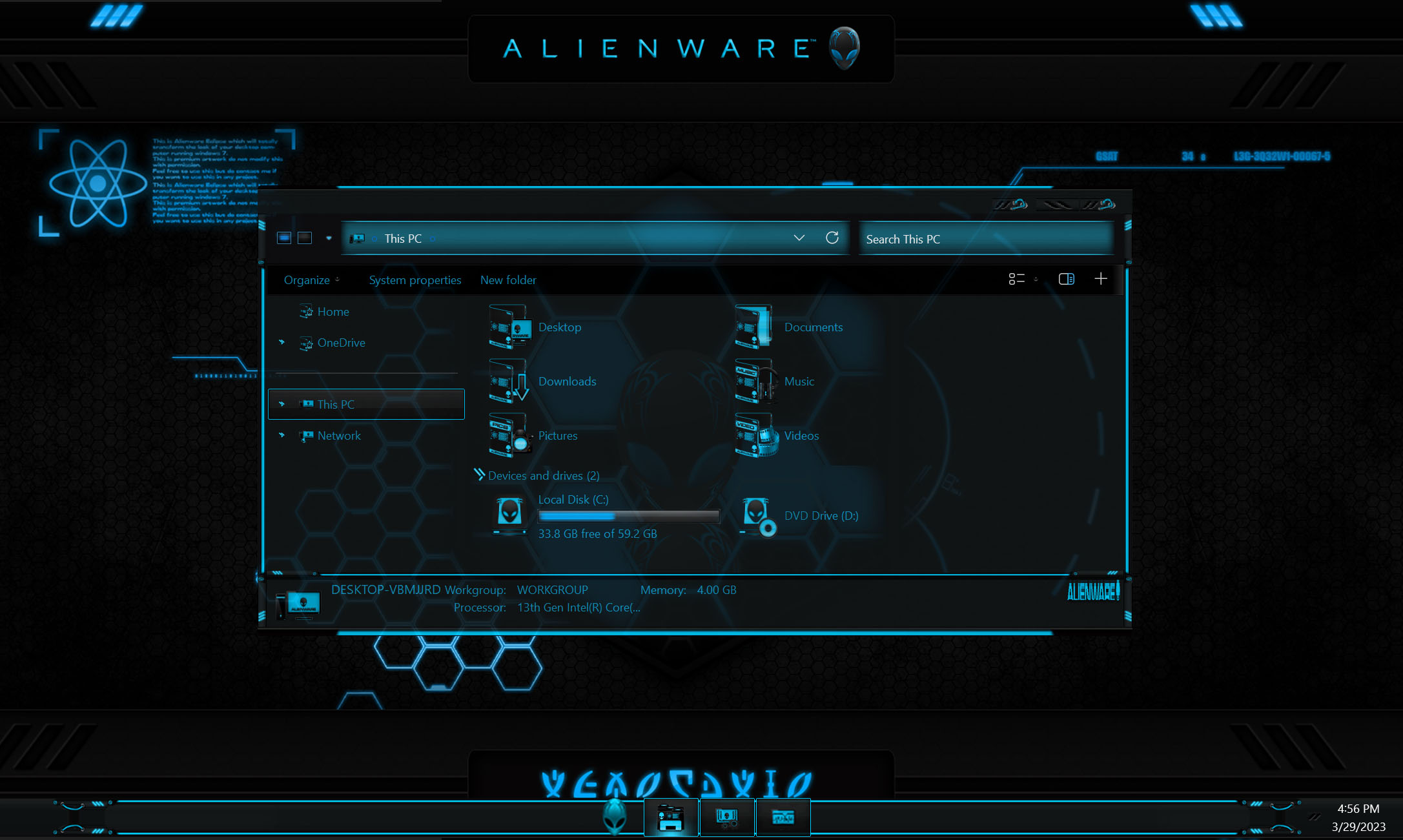 Alienware v2 Theme for Windows 11 - Basic Themer