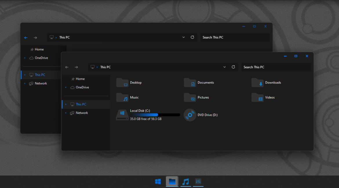After Dark Blue v3 Theme for Windows 11 – Customize Windows 11 Frames ...