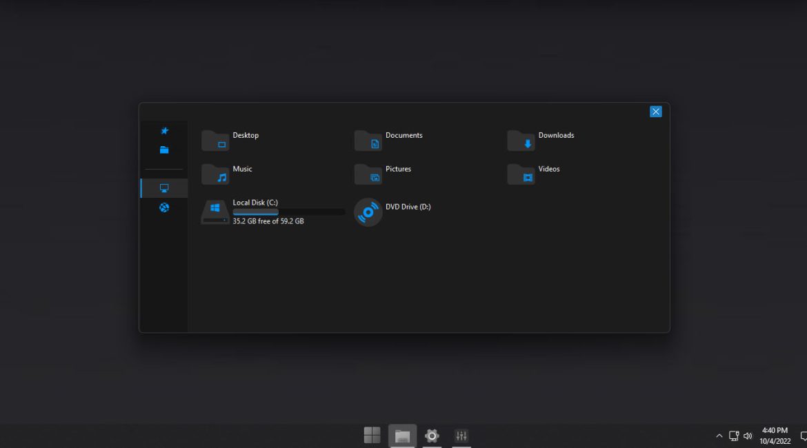Mobelan Blue Minimal Theme for Windows 11 – Customize Windows 11 Frames ...